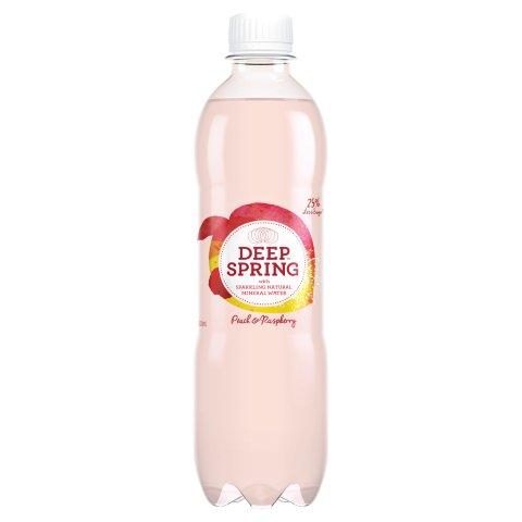 Deep Spring Sparkling Natural Mineral Water Peach & Raspberry 500mL-1 ...